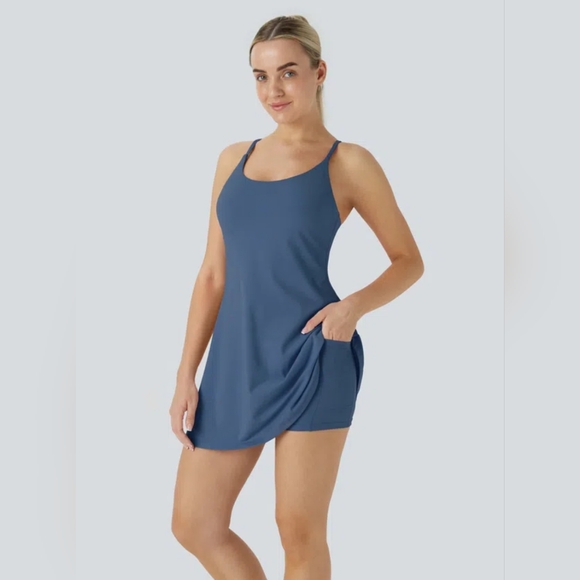 HALARA | Dresses | Halara Softlyzero Plush Backless Active Dress Small ...